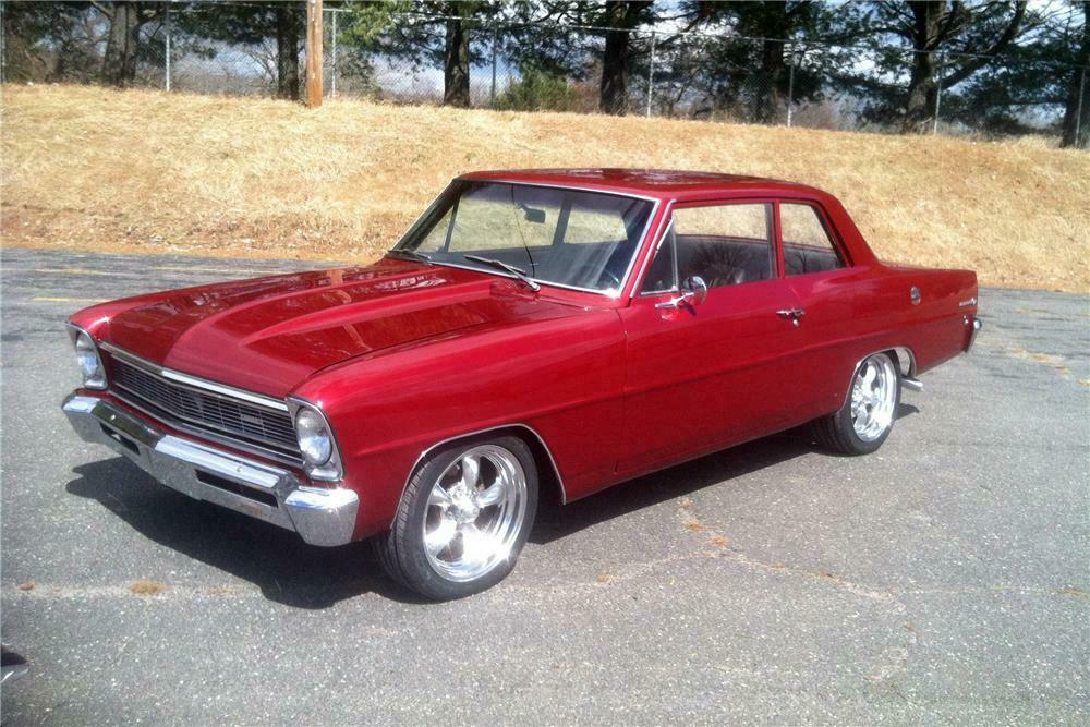 1966 CHEVROLET NOVA CUSTOM 2 DOOR HARDTOP - Front 3/4 - 170344