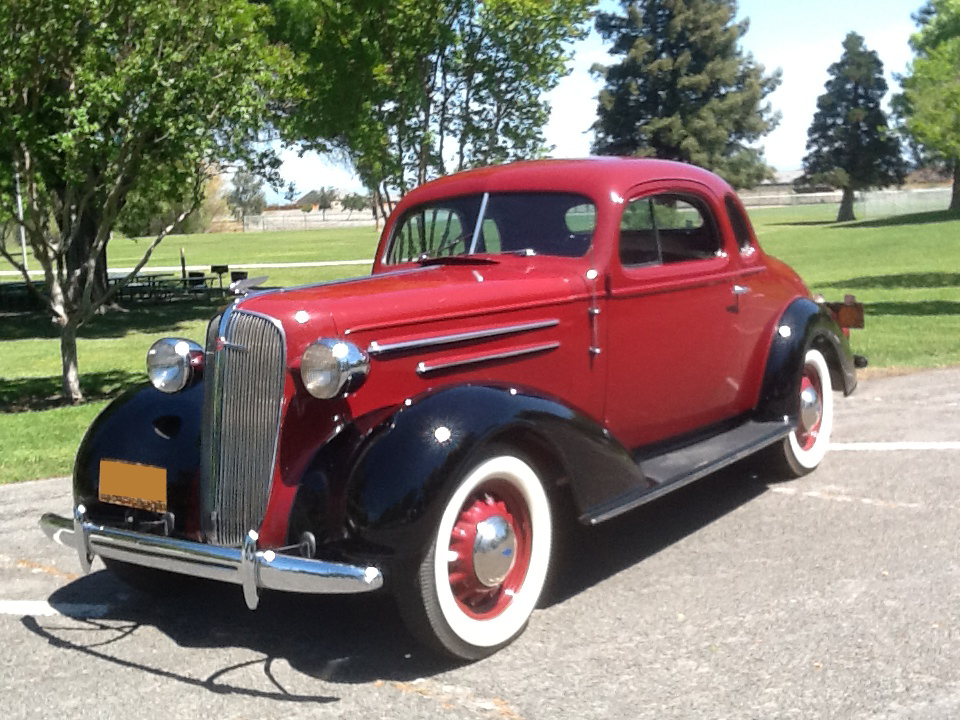 1936 CHEVROLET MASTER DELUXE 2 DOOR COUPE - Front 3/4 - 174459
