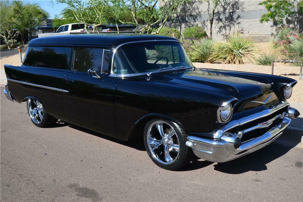 1957 CHEVROLET SEDAN DELIVERY CUSTOM WAGON - Front 3/4 - 174656