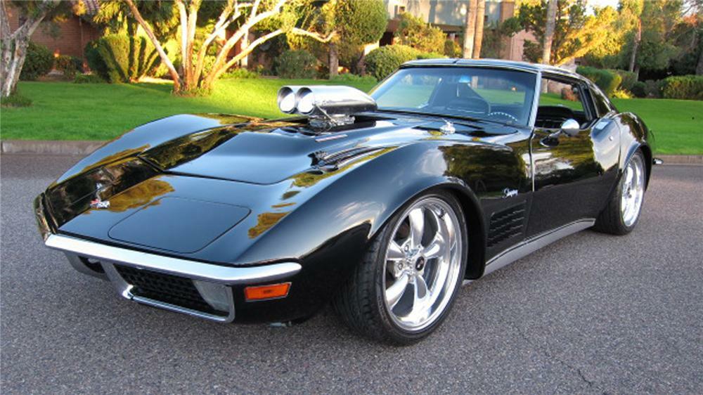 1971 CHEVROLET CORVETTE CUSTOM 2 DOOR COUPE - Front 3/4 - 175075