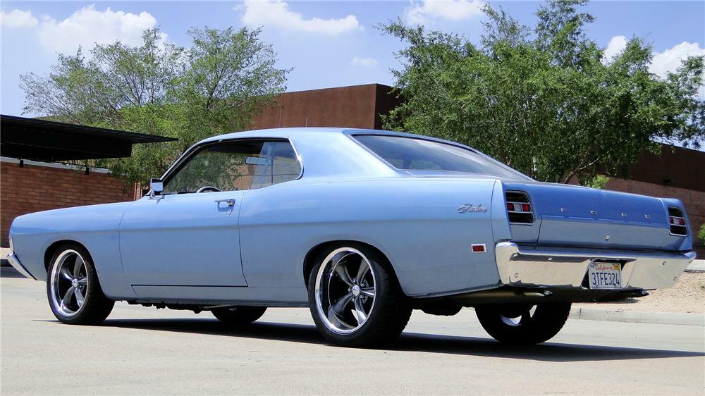 1969 FORD FAIRLANE CUSTOM 2 DOOR COUPE - Rear 3/4 - 177082