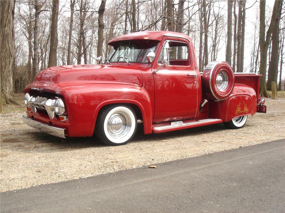 1954 FORD F-100 CUSTOM PICKUP - Front 3/4 - 177228
