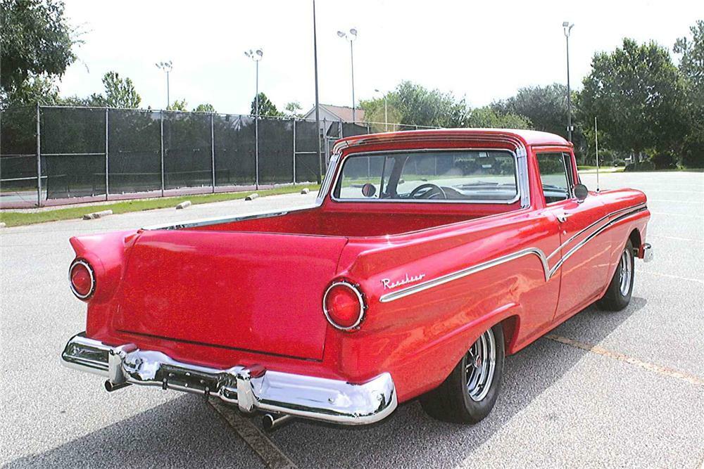 1957 FORD RANCHERO CUSTOM PICKUP - Rear 3/4 - 177261
