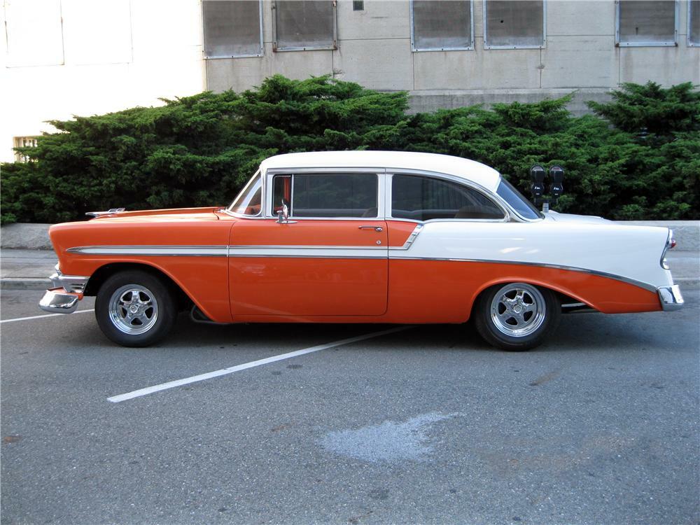 1956 CHEVROLET BEL AIR CUSTOM 2 DOOR HARDTOP - Side Profile - 177465