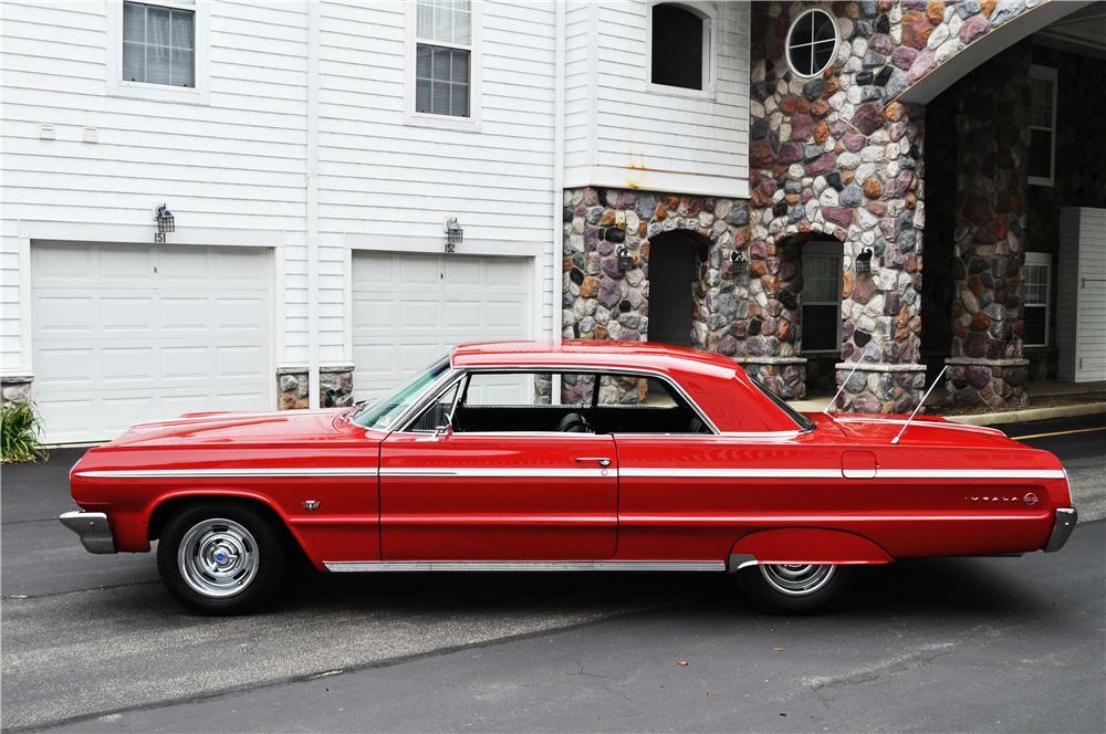 1964 CHEVROLET IMPALA SS CUSTOM 2 DOOR COUPE - Side Profile - 177568
