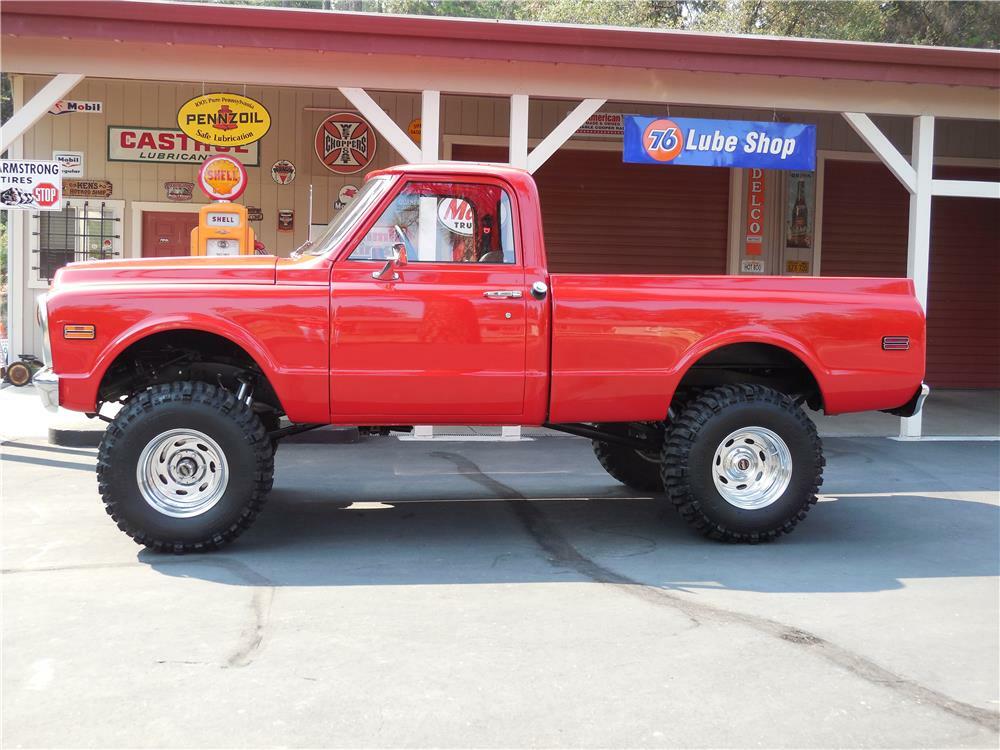 1970 CHEVROLET K10 CUSTOM PICKUP - Side Profile - 178461