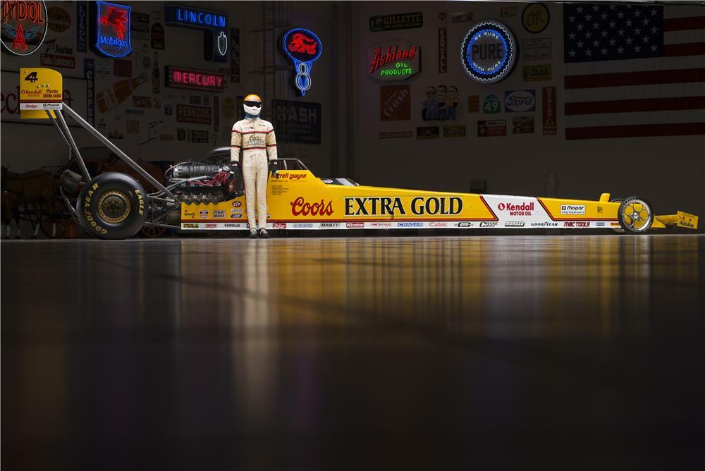 1990 COORS EXTRA GOLD TOP FUEL DRAGSTER REPLICA - Side Profile - 178561