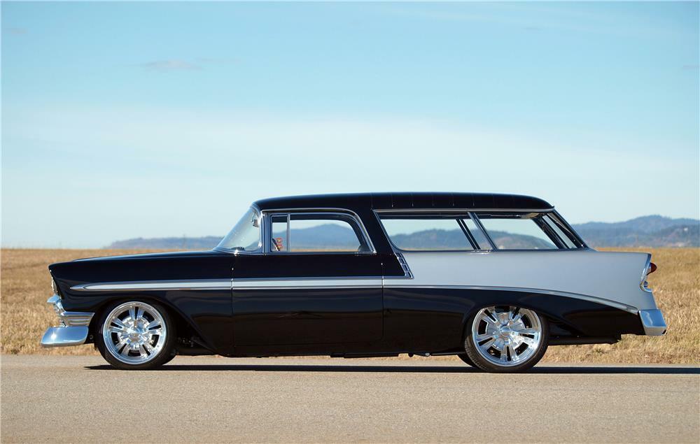 1956 CHEVROLET NOMAD CUSTOM WAGON - Side Profile - 178675