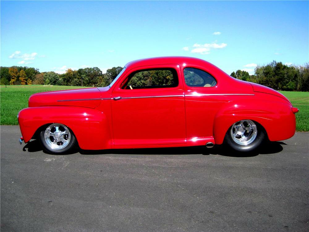 1948 FORD CUSTOM BUSINESS COUPE - Side Profile - 179999