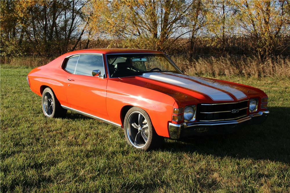 1971 CHEVROLET CHEVELLE CUSTOM - Front 3/4 - 180766