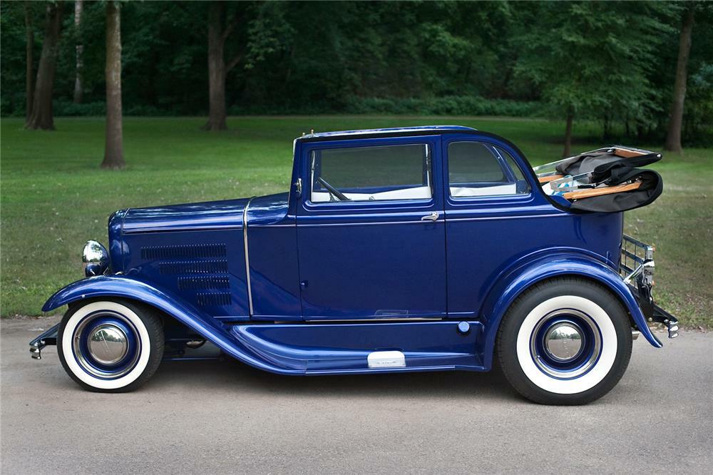 1931 FORD MODEL A 400 CUSTOM CONVERTIBLE SEDAN - Side Profile - 181829