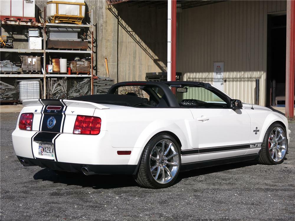 2007 SHELBY GT500 SUPER SNAKE CONVERTIBLE - Rear 3/4 - 183812
