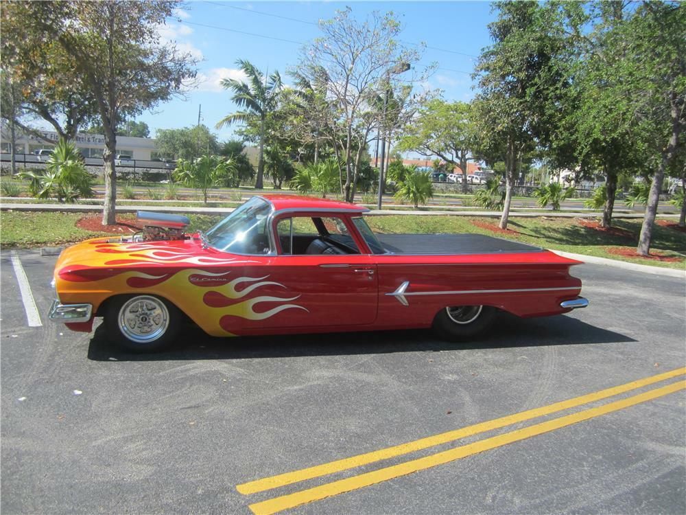 1960 CHEVROLET EL CAMINO CUSTOM PICKUP - Side Profile - 184465