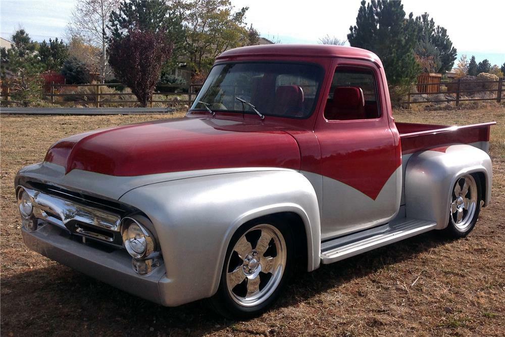 1954 FORD F-100 CUSTOM PICKUP - Front 3/4 - 185541