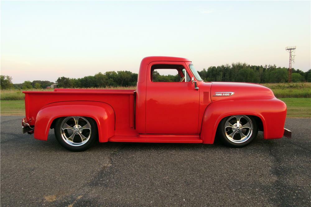 1953 FORD F-100 CUSTOM PICKUP - Side Profile - 186915