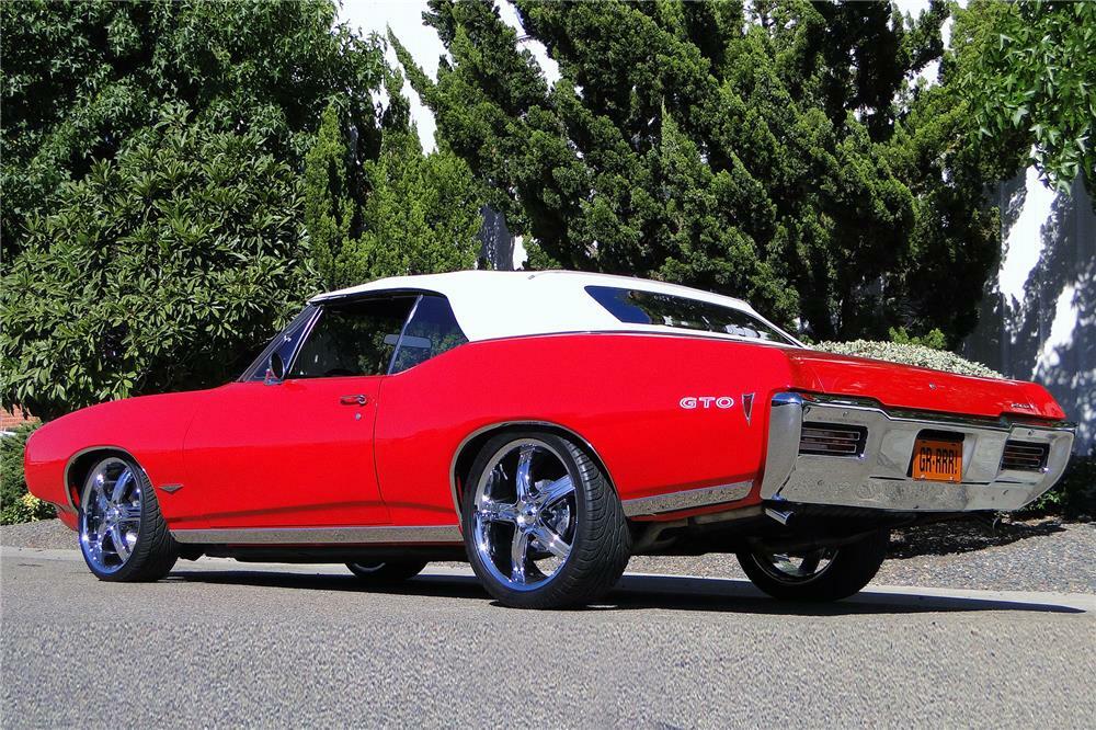 1968 PONTIAC GTO CONVERTIBLE - Rear 3/4 - 187024