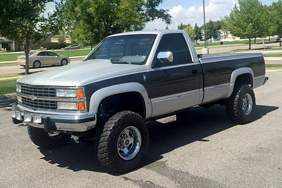 1992 CHEVROLET 2500 CUSTOM PICKUP - Front 3/4 - 187332