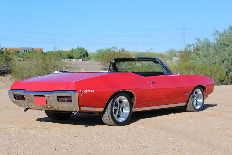 1968 PONTIAC GTO CONVERTIBLE - Rear 3/4 - 189956