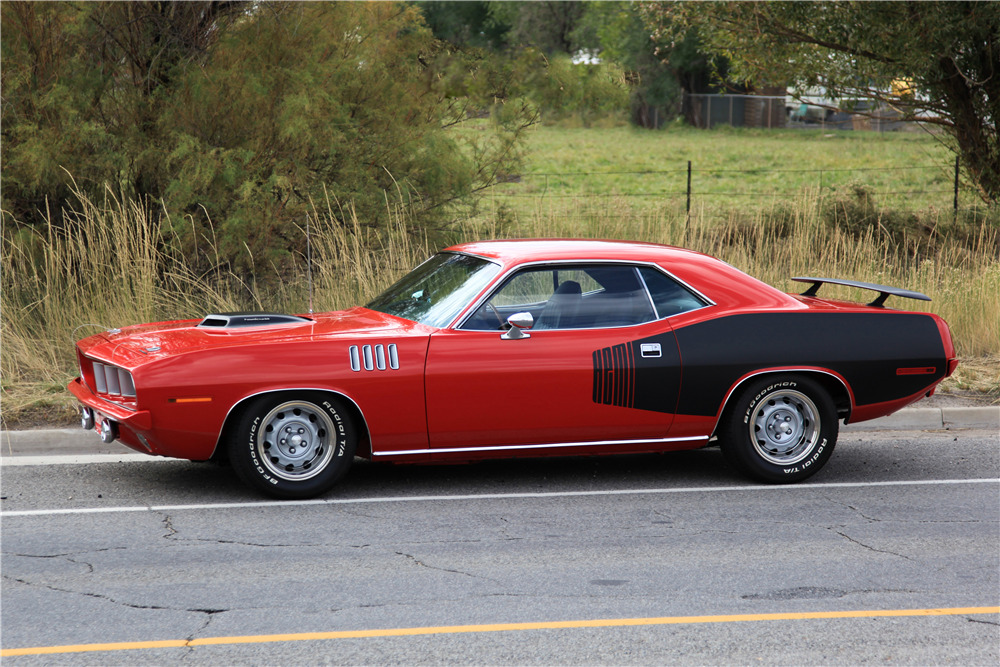 1971 PLYMOUTH 'CUDA HEMI RE-CREATION - Side Profile - 190037