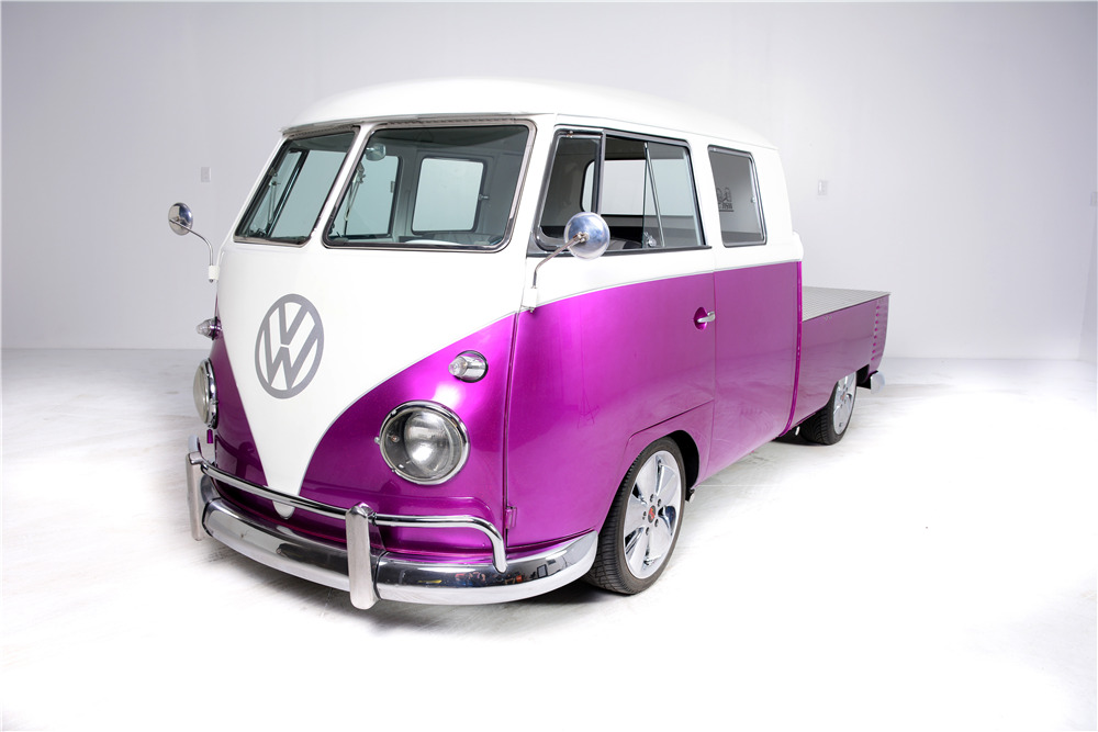 1961 VOLKSWAGEN DOUBLE CAB CUSTOM PICKUP - Front 3/4 - 190277