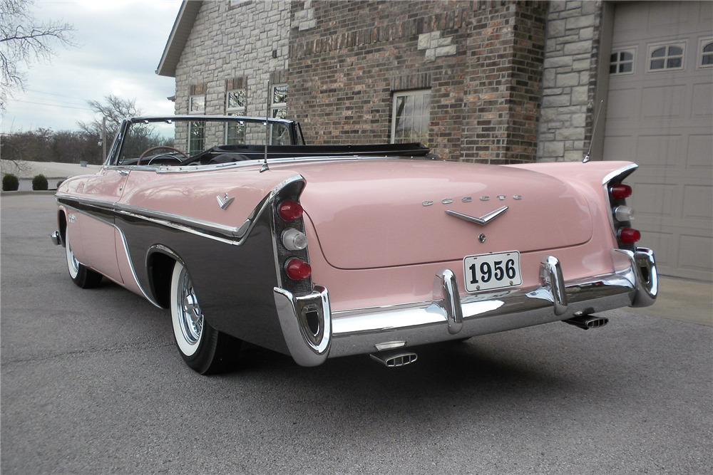 1956 DESOTO FIREFLITE CONVERTIBLE - Rear 3/4 - 190318