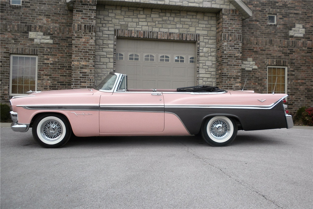 1956 DESOTO FIREFLITE CONVERTIBLE - Side Profile - 190318