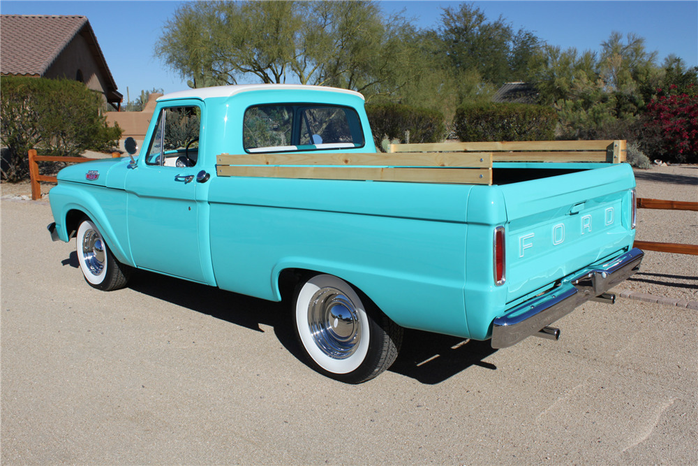 1963 FORD F-100 CUSTOM PICKUP - Rear 3/4 - 190558