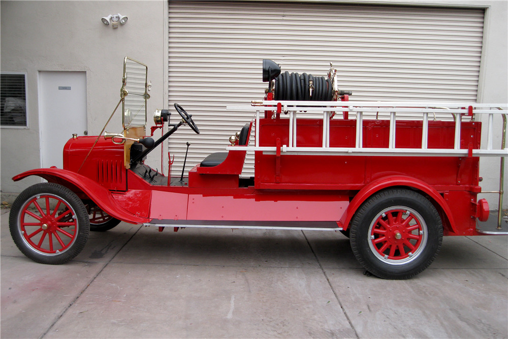 1923 FORD MODEL T FIRE TRUCK - Side Profile - 191280