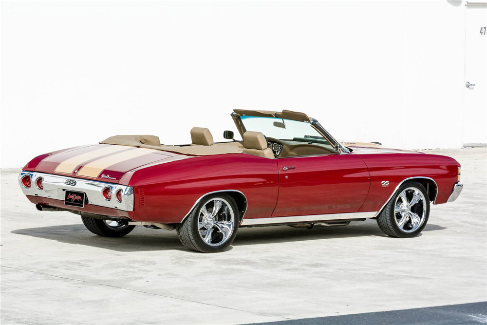 1971 CHEVROLET CHEVELLE SS CUSTOM CONVERTIBLE - Rear 3/4 - 192841