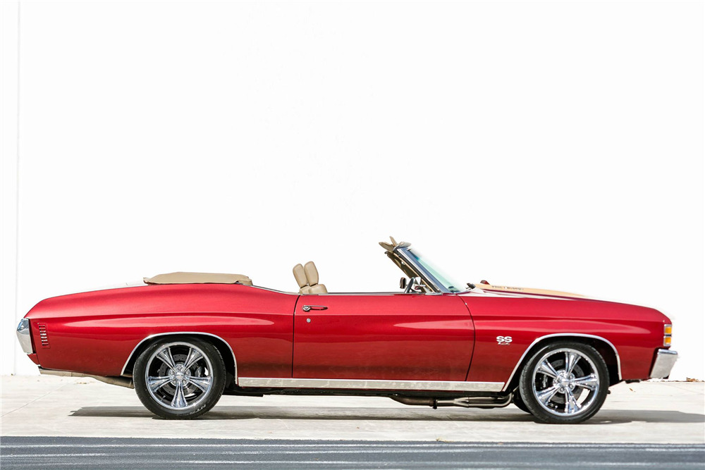 1971 CHEVROLET CHEVELLE SS CUSTOM CONVERTIBLE - Side Profile - 192841