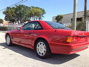 1993 MERCEDES-BENZ SL500 CONVERTIBLE - Rear 3/4 - 194379