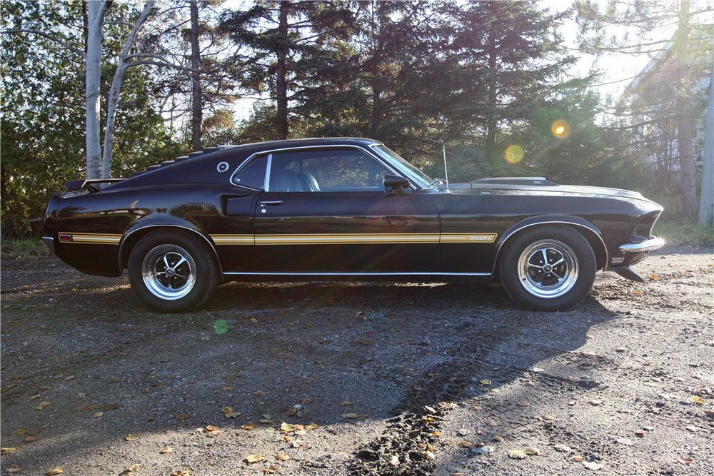 1969 FORD MUSTANG MACH 1 FASTBACK - Side Profile - 195544