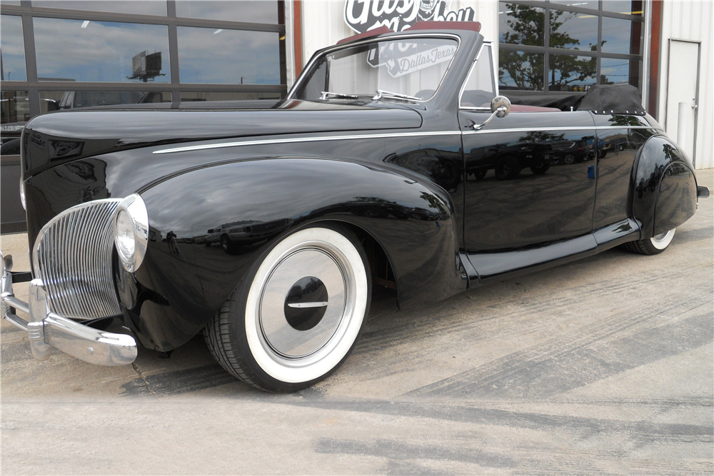 1941 LINCOLN ZEPHYR CUSTOM CONVERTIBLE - Front 3/4 - 195574