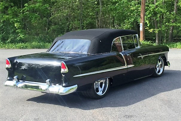 1955 CHEVROLET BEL AIR CUSTOM CONVERTIBLE - Rear 3/4 - 195824