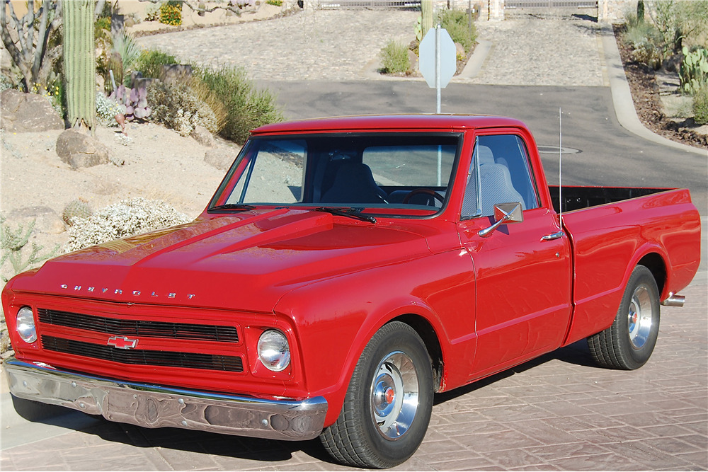 1967 CHEVROLET CUSTOM PICKUP - Front 3/4 - 197751