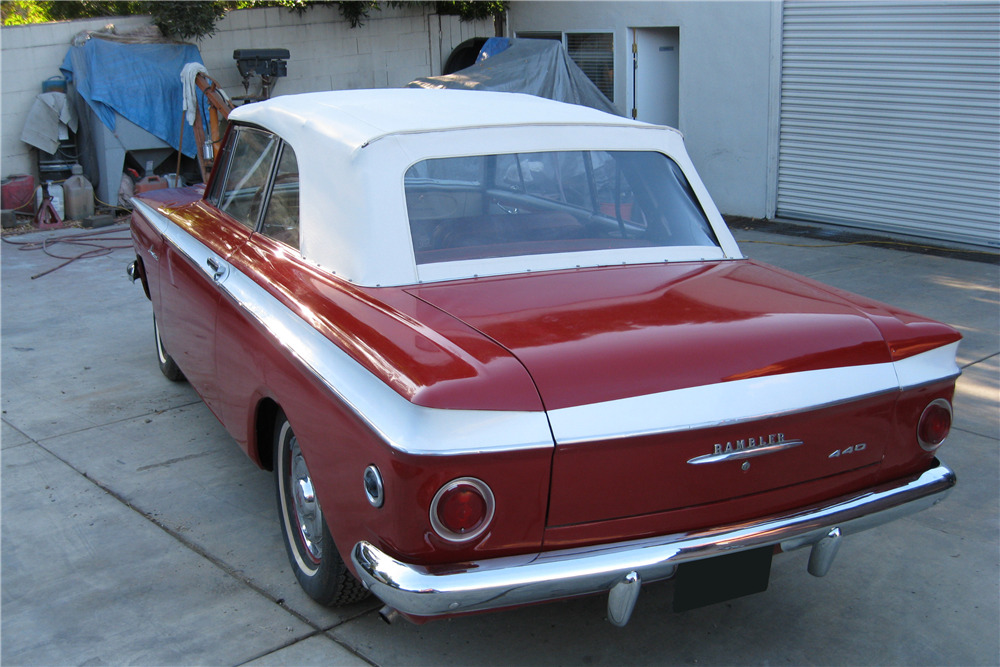 1963 RAMBLER AMERICAN CONVERTIBLE - Rear 3/4 - 198779