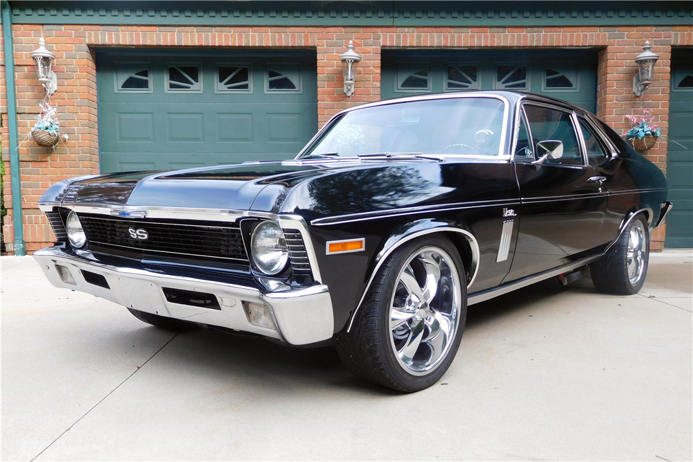 1970 CHEVROLET NOVA CUSTOM COUPE - Side Profile - 200431