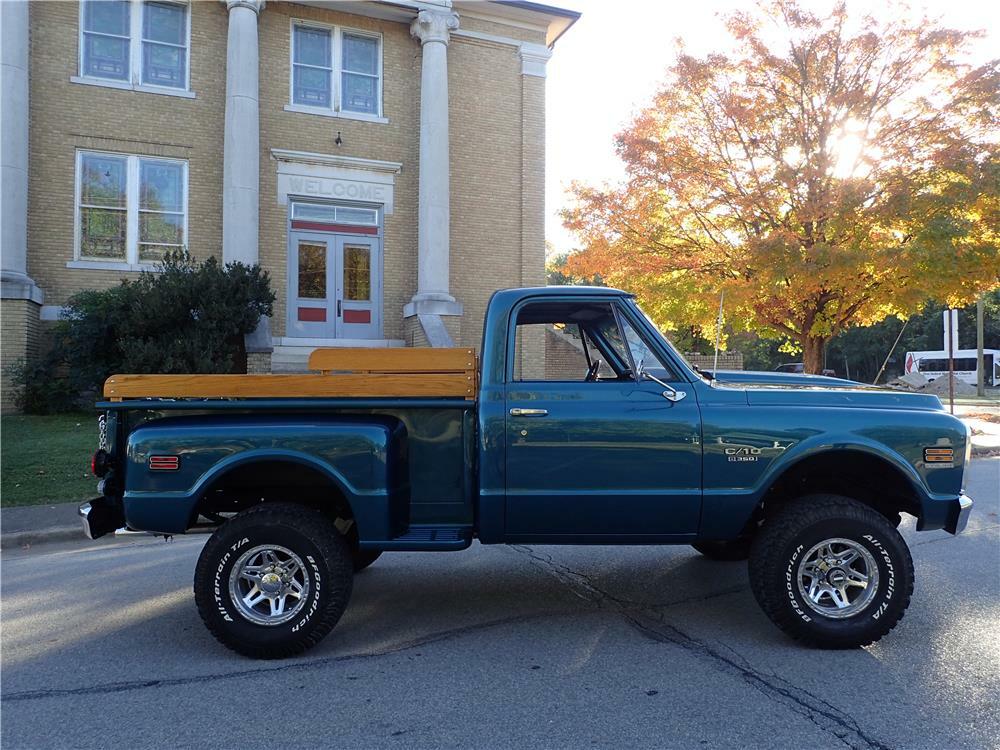 1969 CHEVROLET K10 CUSTOM PICKUP - Side Profile - 200880