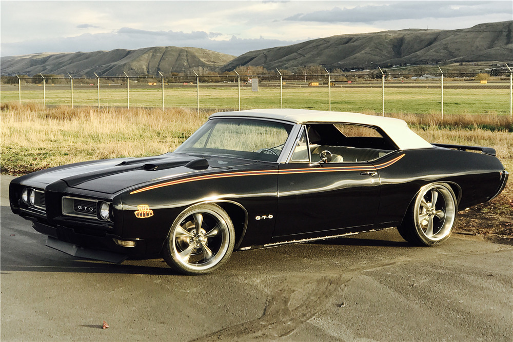 1968 PONTIAC GTO CUSTOM CONVERTIBLE - Side Profile - 200912
