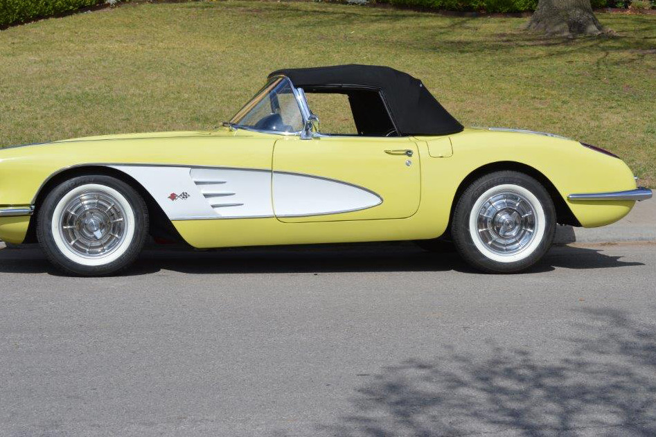 1958 CHEVROLET CORVETTE 283/245 CONVERTIBLE - Side Profile - 200986