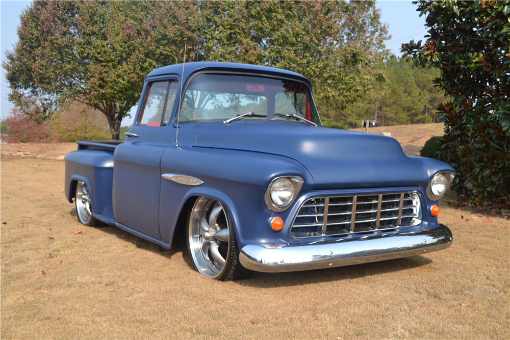 1956 CHEVROLET 3100 CUSTOM PICKUP - Front 3/4 - 201192