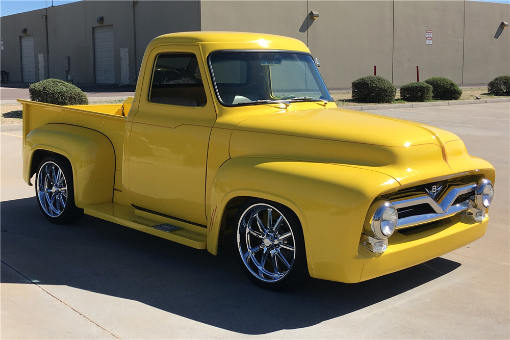 1954 FORD F-100 CUSTOM PICKUP - Front 3/4 - 205965
