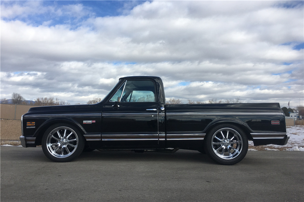 1972 CHEVROLET SUPER CHEYENNE CUSTOM PICKUP - Side Profile - 210258