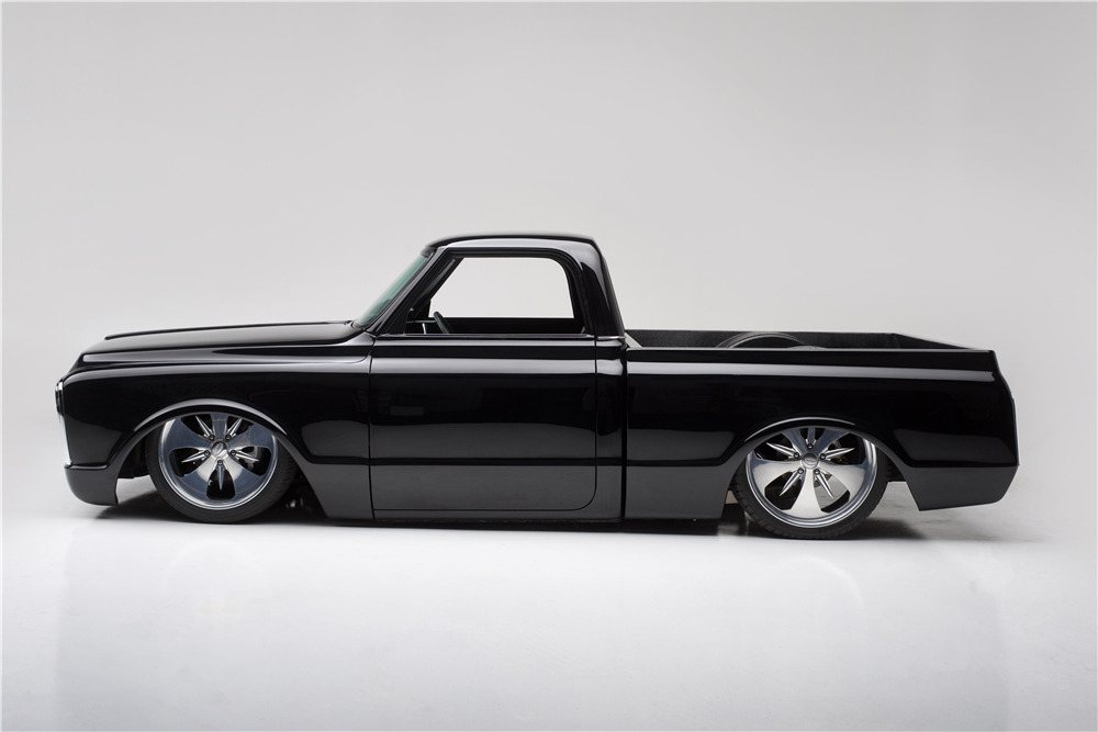 1972 CHEVROLET C10 CUSTOM PICKUP - Side Profile - 210341