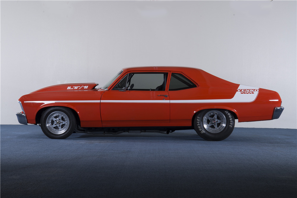 1970 CHEVROLET NOVA CUSTOM HARDTOP - Side Profile - 210848