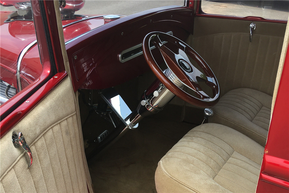 1930 FORD MODEL A CUSTOM COUPE - Interior - 210897