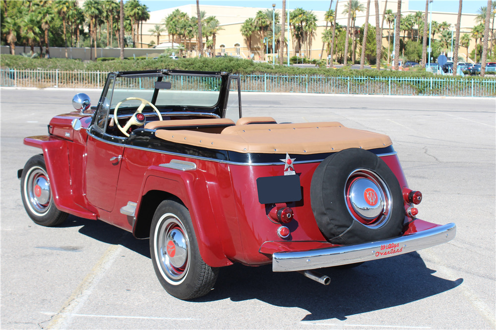1949 WILLYS JEEPSTER CONVERTIBLE - Rear 3/4 - 211303