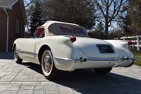 1955 CHEVROLET CORVETTE 265/195 CONVERTIBLE - Rear 3/4 - 212422