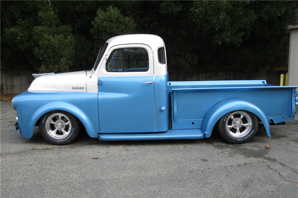 1951 DODGE B-3B CUSTOM PICKUP - Side Profile - 213023