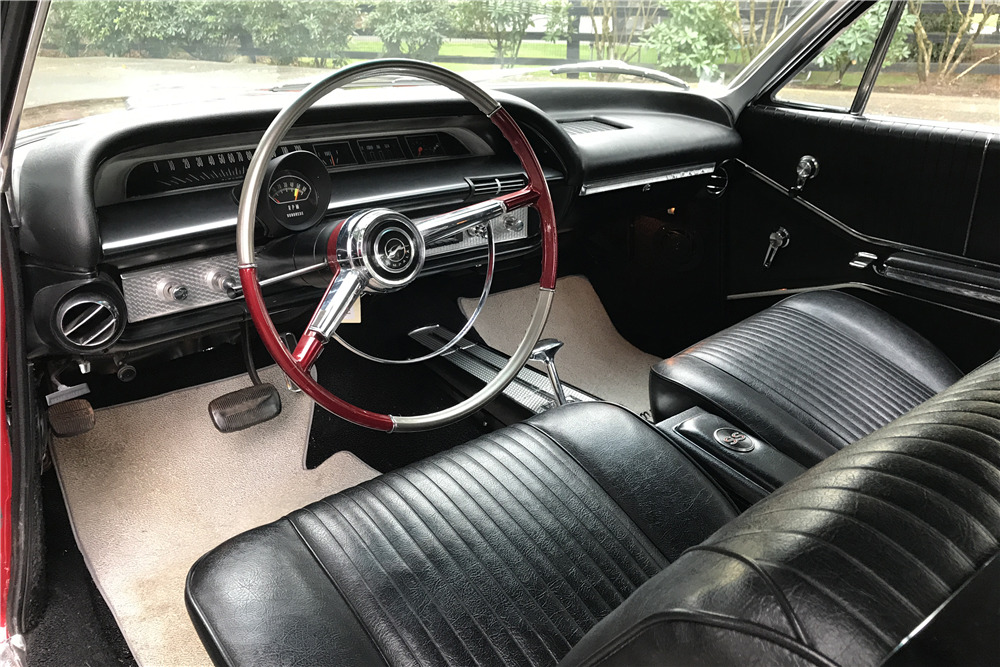 1964 CHEVROLET IMPALA CUSTOM COUPE - Interior - 213375